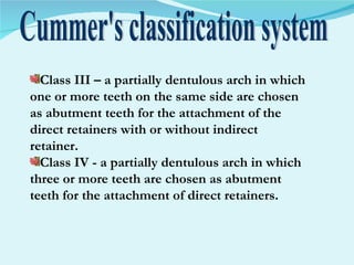 Classsification of rpd | PPT