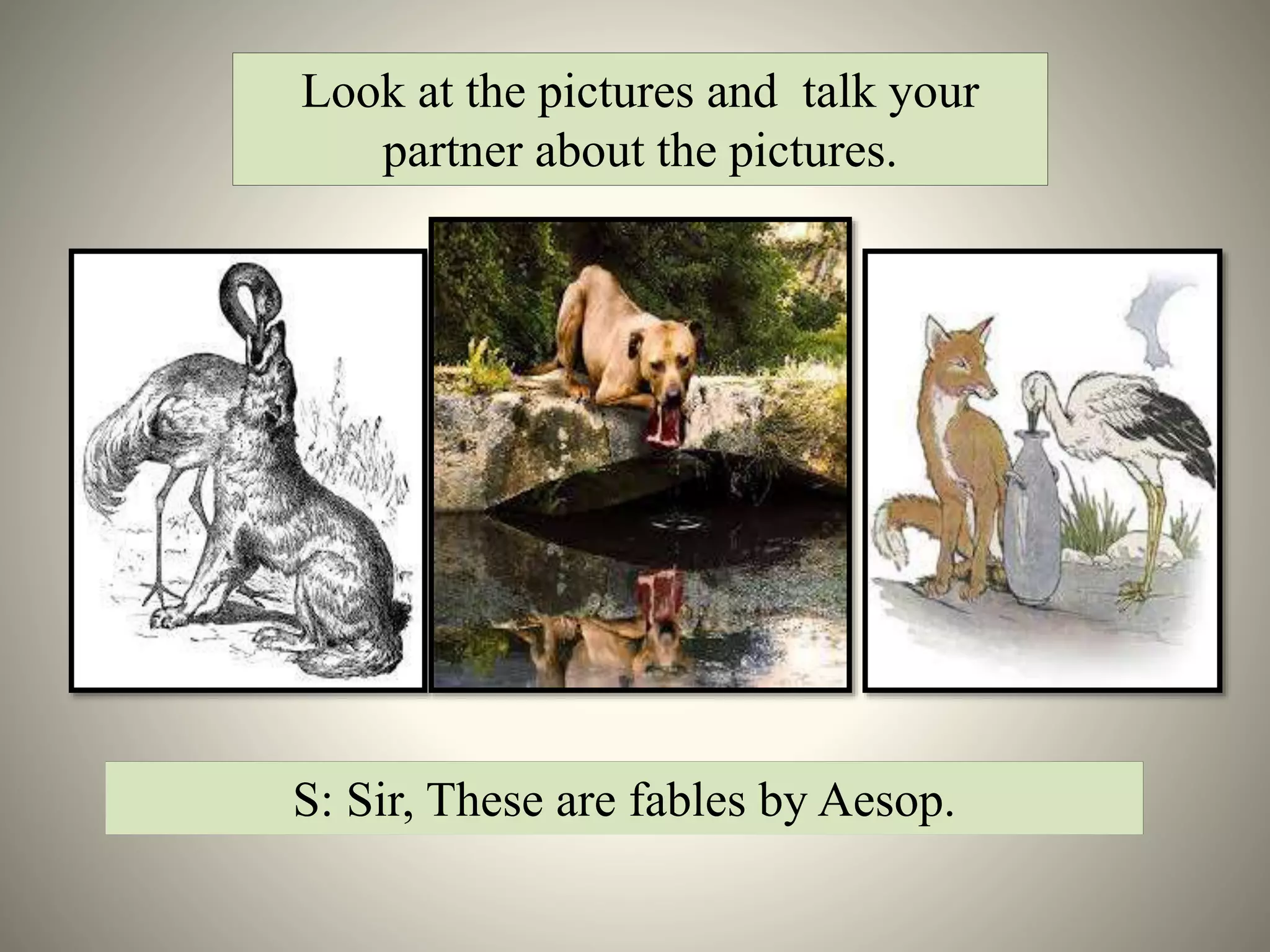 Class six english 1st paper aesop`s fables | PPT