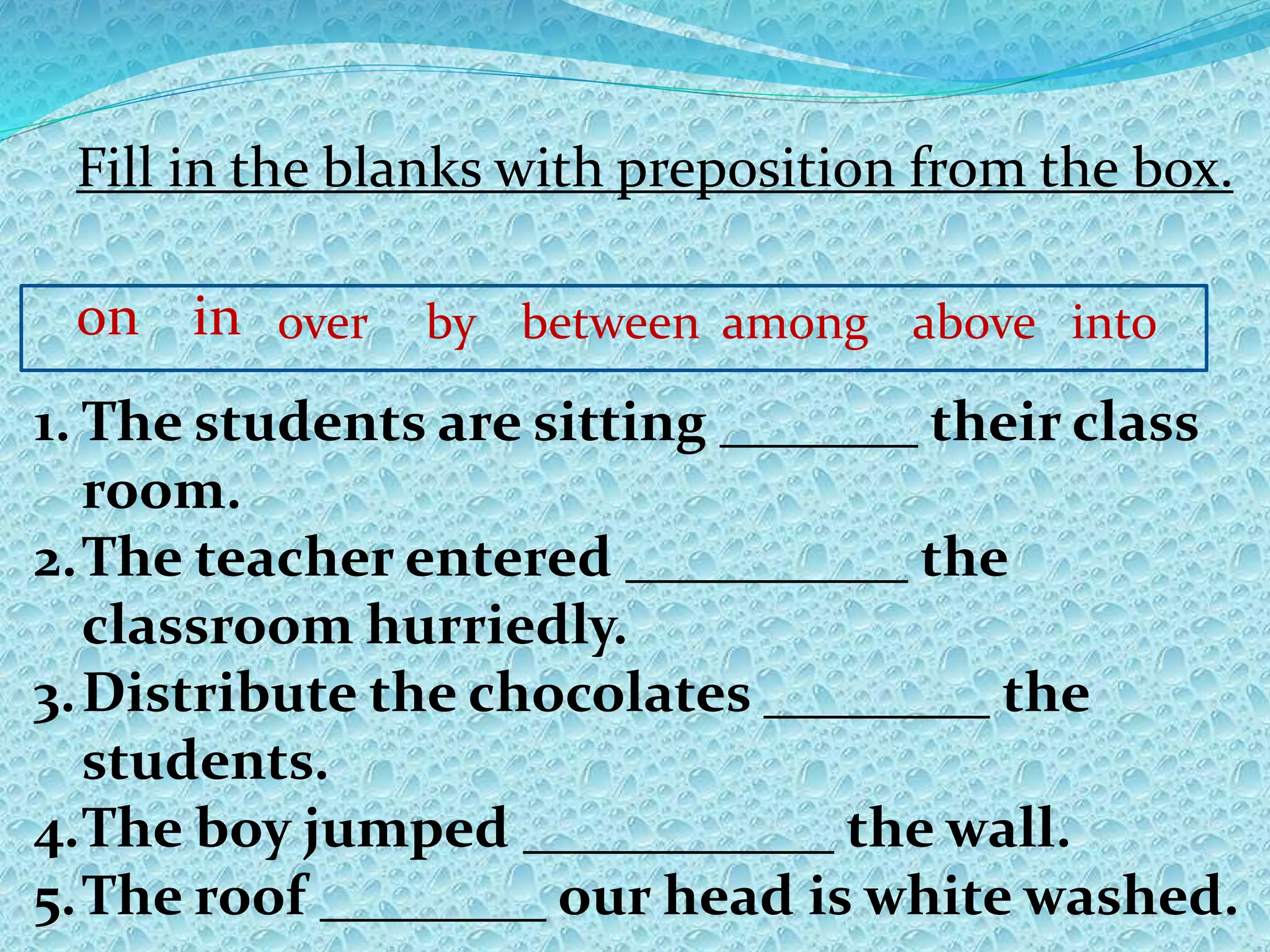 Class six english 2nd paper preposition 2 | PPTX