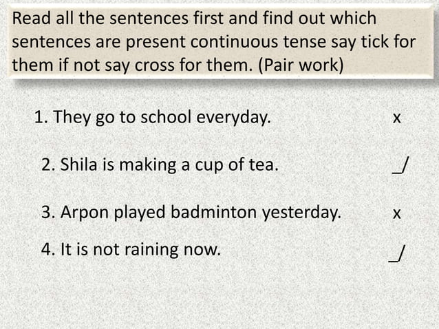 Class six english 2nd paper present continuous tense (2) | PPTX ...