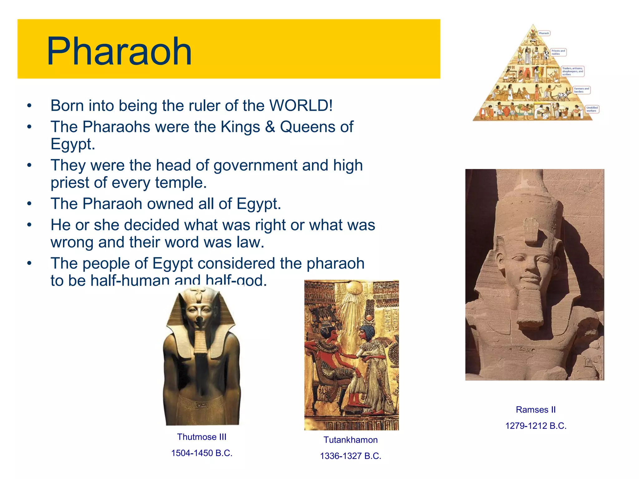 Class structure of ancient egypt powerpoint | PPT