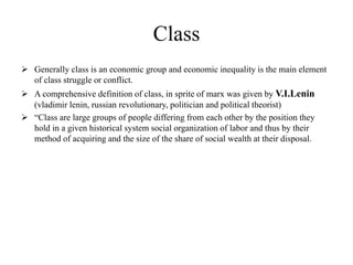 Class struggle By Karl Marx ppt | PPT
