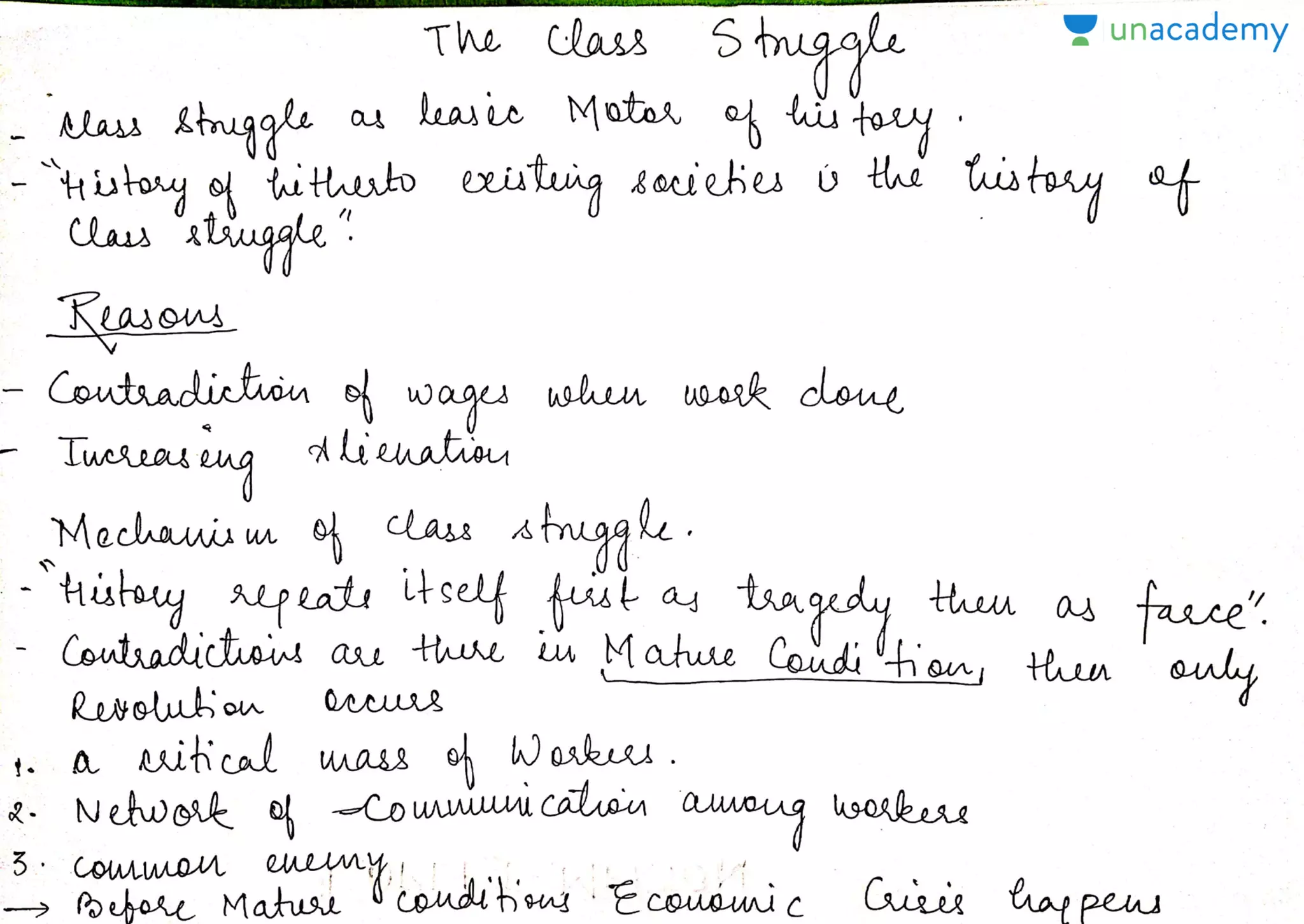 Class struggle karl marx | PPT