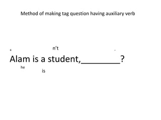 English-2(Grammar) Class Ten Tag Question | PPTX