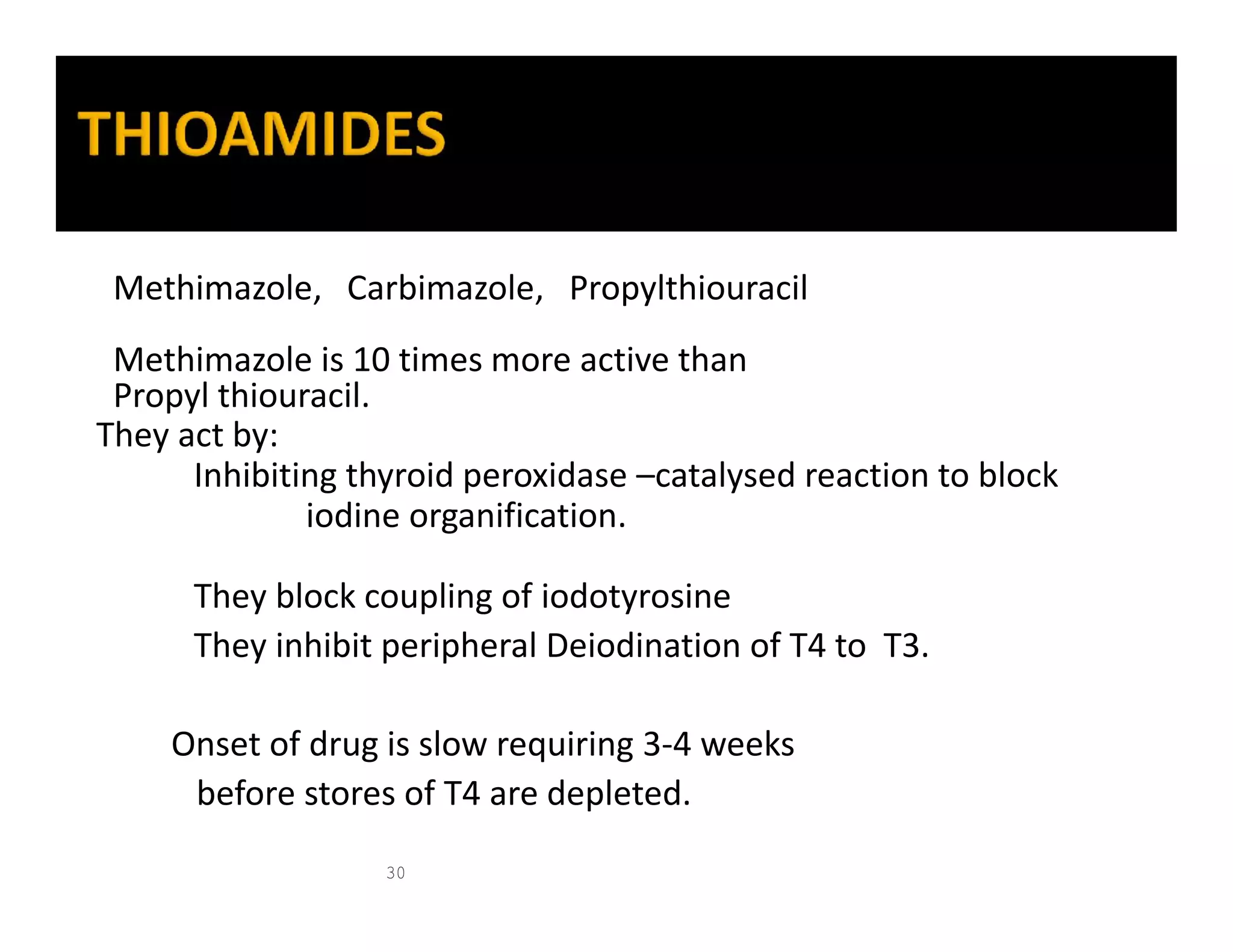 Class thyroid and antithyroid drugs | PDF