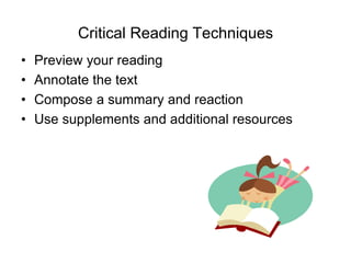 Critical reading | PPTX