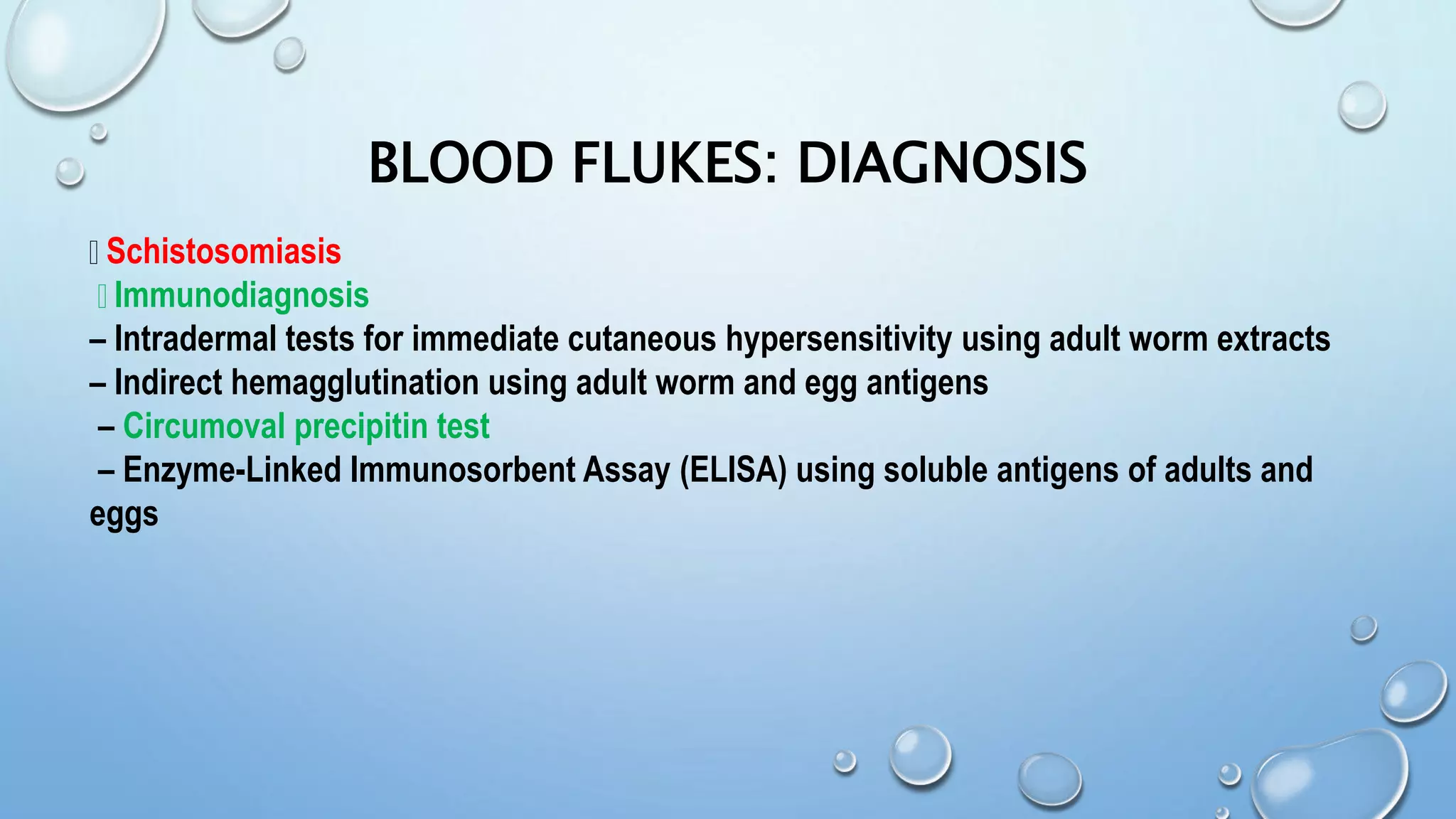 Class trematoda blood fluck | PPTX
