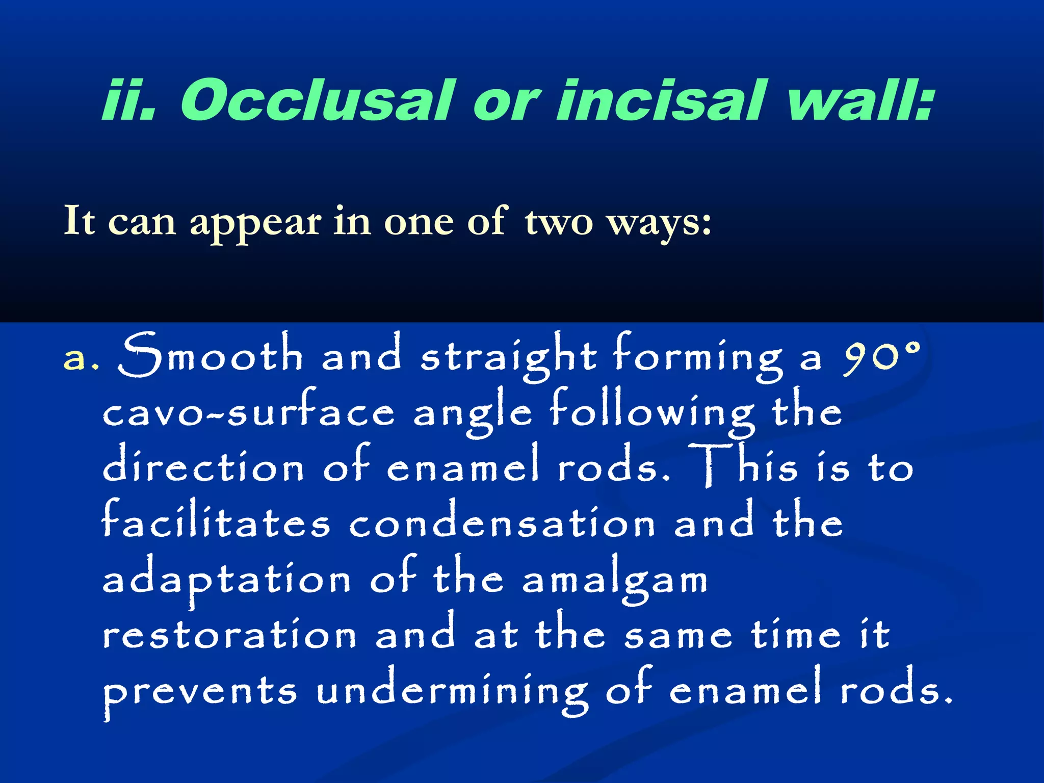 Class v amalgam cavity | PPT