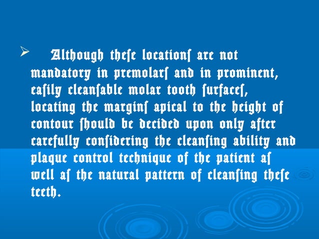 Class v amalgam cavity | PPT | Dental Health | Diseases and Conditions