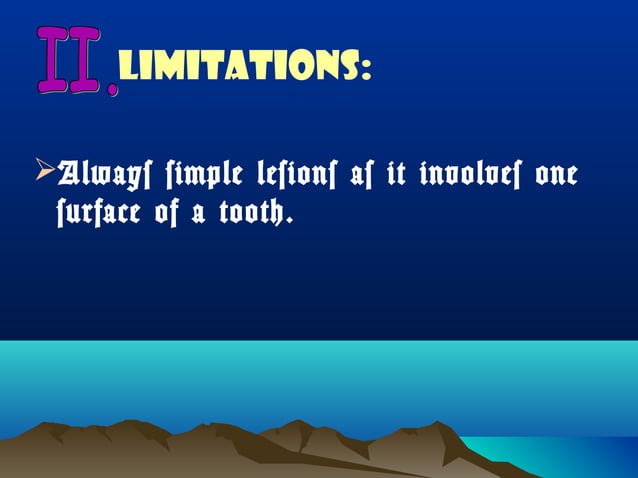 Class v amalgam cavity | PPT | Dental Health | Diseases and Conditions