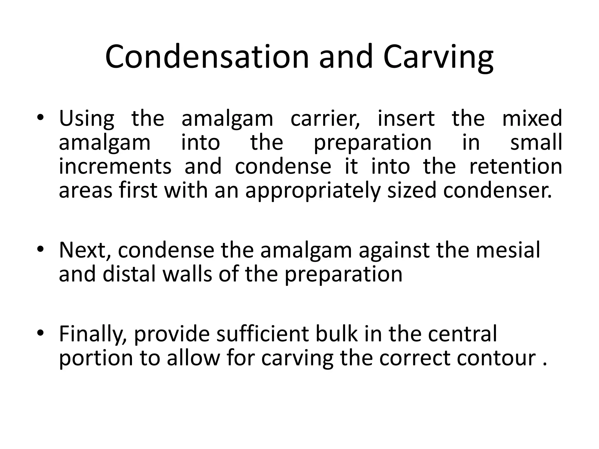 Class V and VI amalgam cavity preparations | PPTX