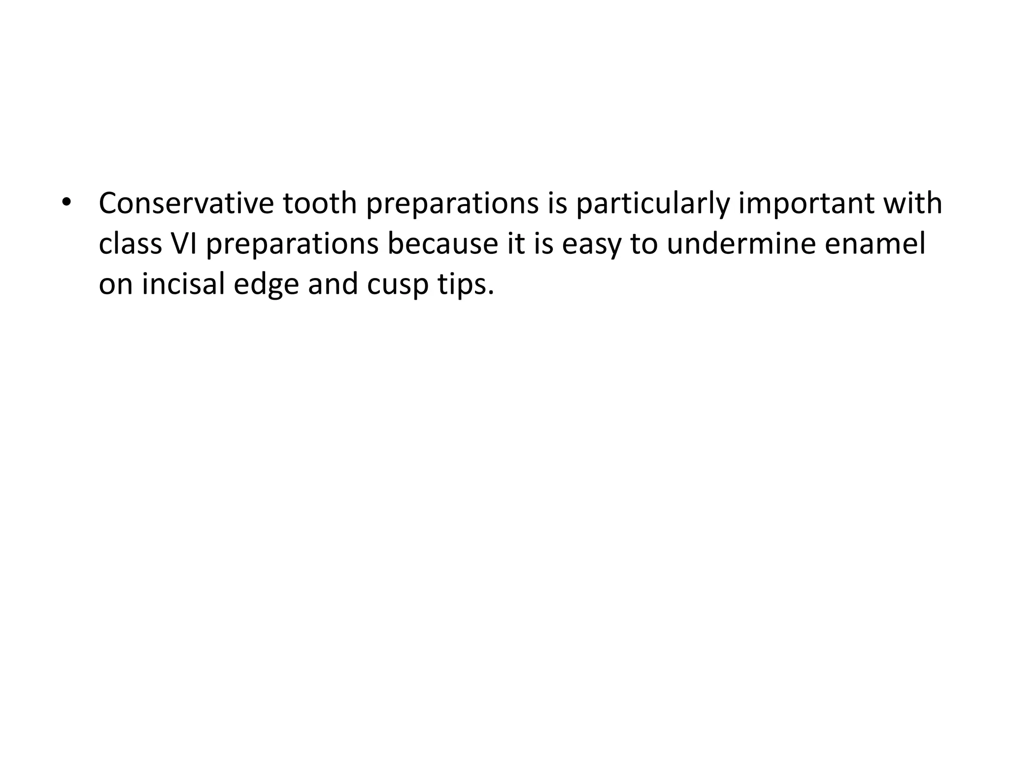 Class V and VI amalgam cavity preparations | PPTX