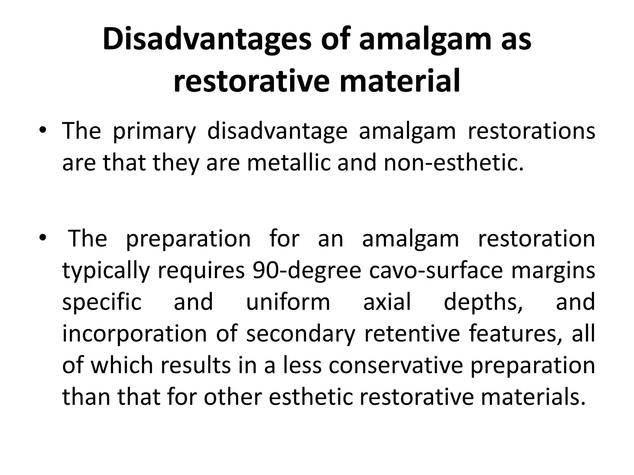 Class V and VI amalgam cavity preparations | PPTX