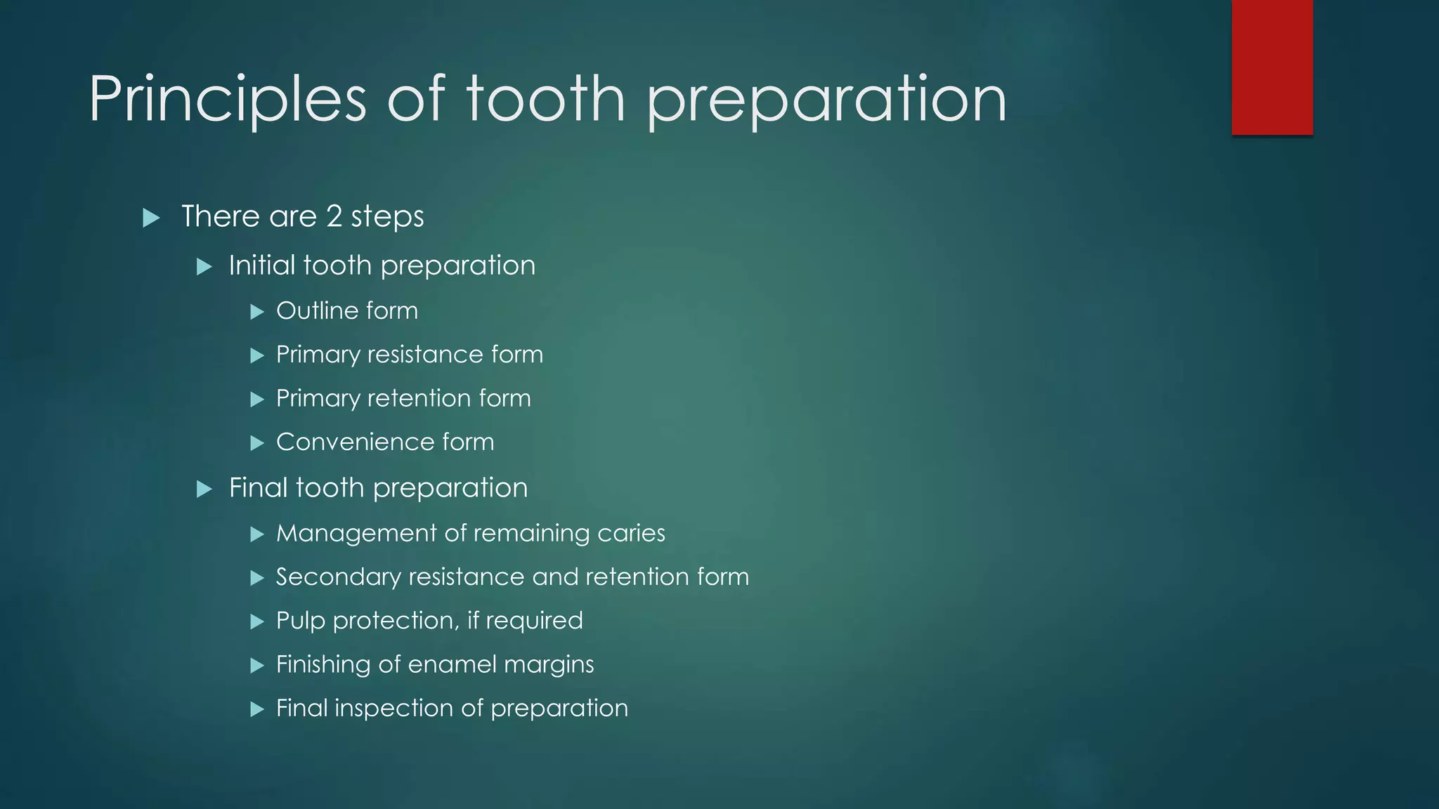 Class v tooth preparation for amalgam restorations | PPTX