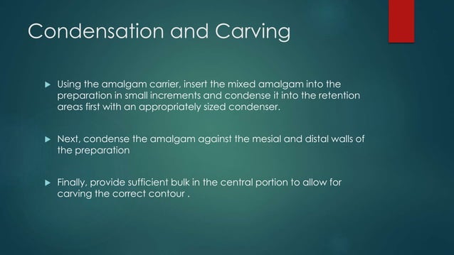 Class v tooth preparation for amalgam restorations | PPTX