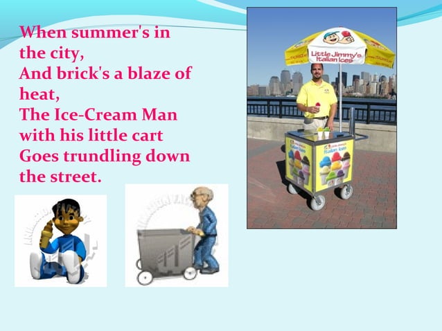 CLASS V ENGLISH ICE CREAM MAN | PPT