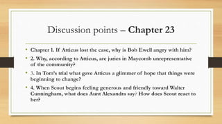 Class vii eng lit - to-kill-a-mockingbird chapter 14 - 31 questions | PPTX