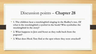 Class vii eng lit - to-kill-a-mockingbird chapter 14 - 31 questions | PPTX