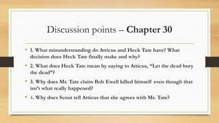 Class vii eng lit - to-kill-a-mockingbird chapter 14 - 31 questions | PPT