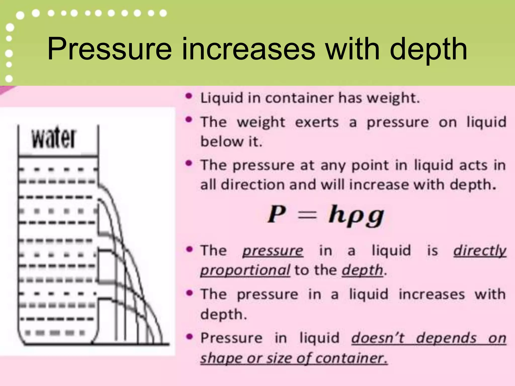 Class vii physics - pressure | PPTX