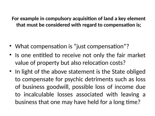Class VIIa - COMPULSORY ACQUISITION EMINENT DOMAIN.pptx