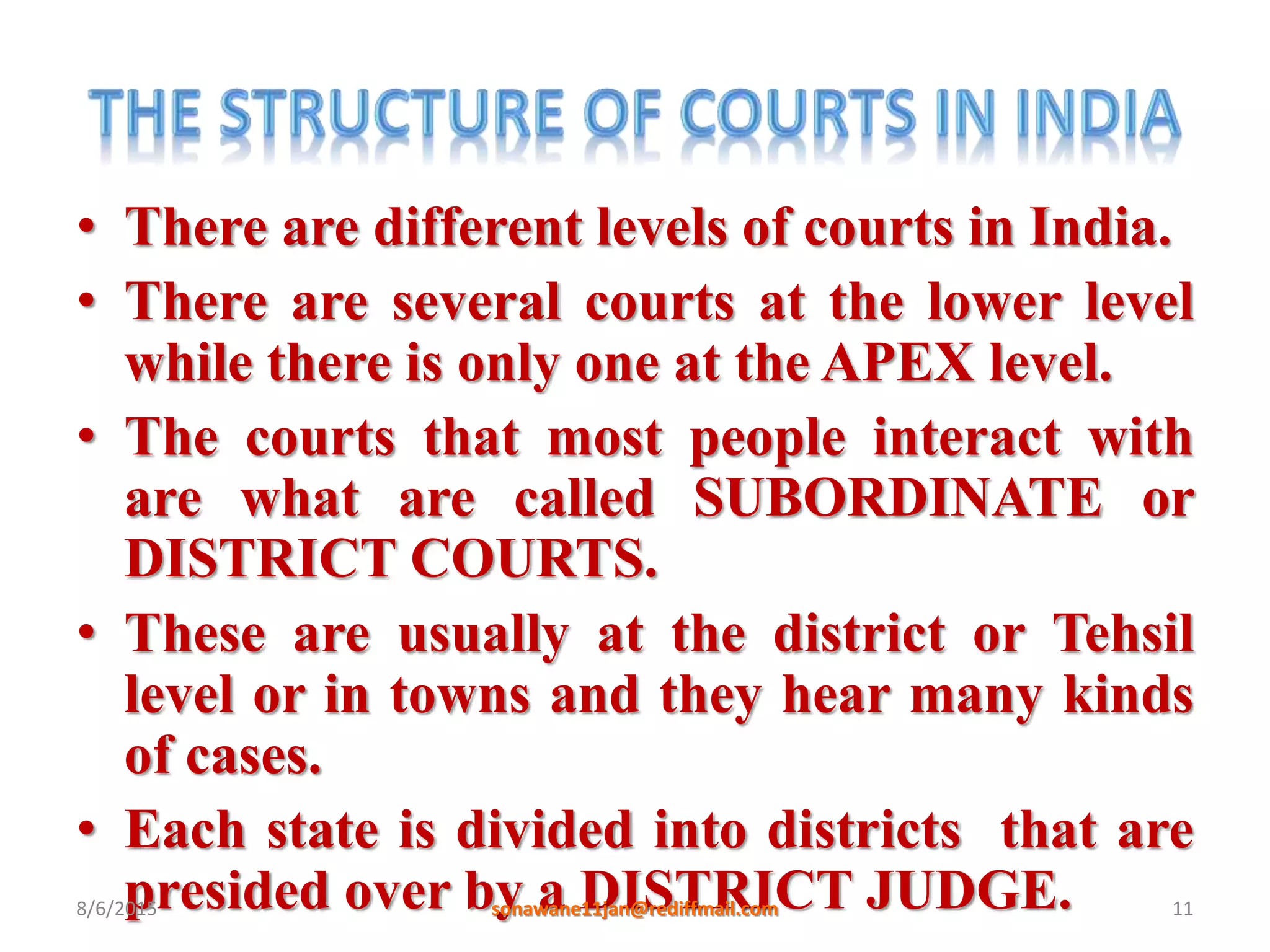 Class viii civics - 5 Judiciary | PPTX