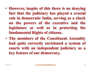 Class viii civics - 5 Judiciary | PPTX