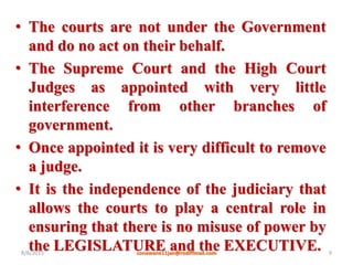 Class viii civics - 5 Judiciary | PPTX