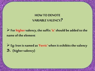 Class viii v3 chem-the language of chemistry(valency) | PPTX