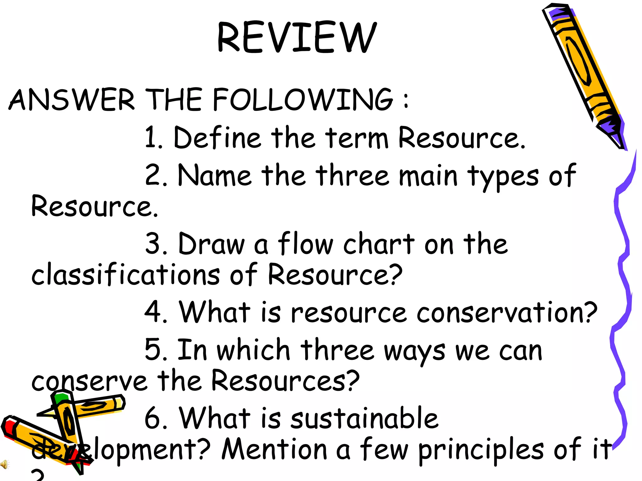 Class VIII Resource | PPTX