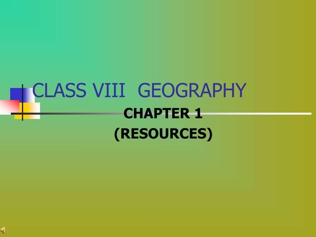 Class VIII Resource | PPTX
