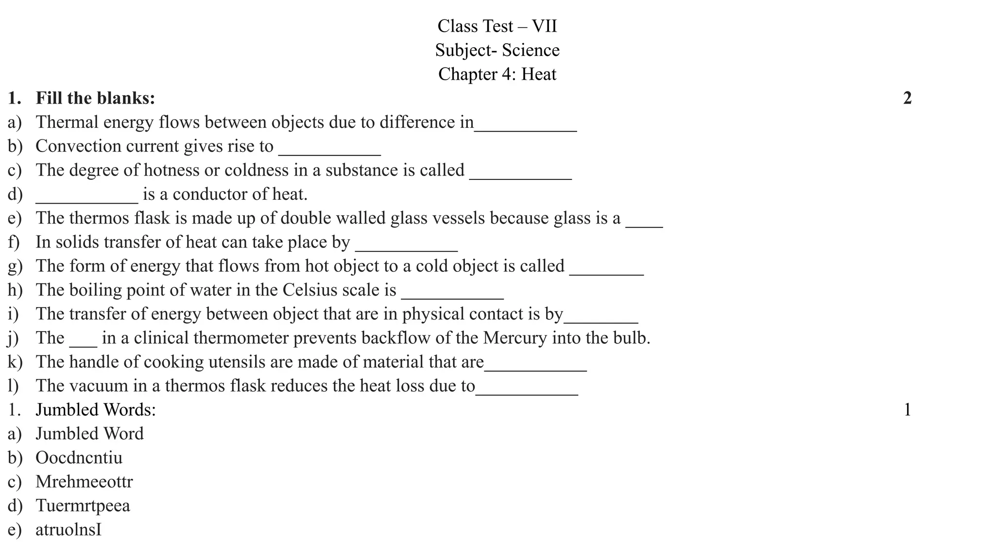 Class VII Science Chapter Heat worksheet.pptx