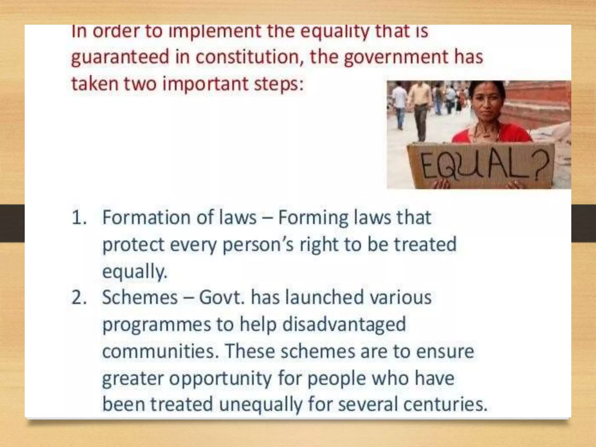 Class VII SST PPT Chapter - 1 Equality.pptx