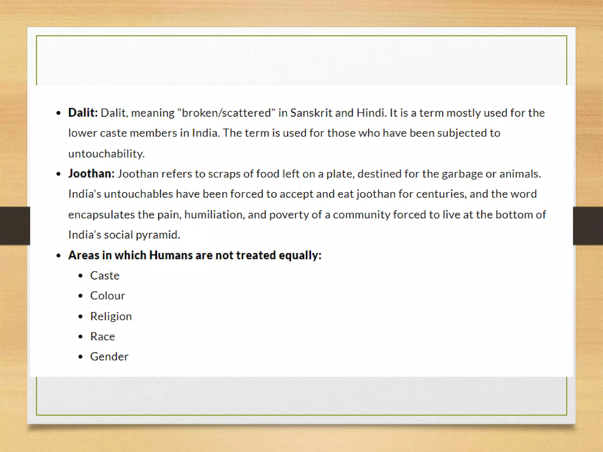 Class VII SST PPT Chapter - 1 Equality.pptx