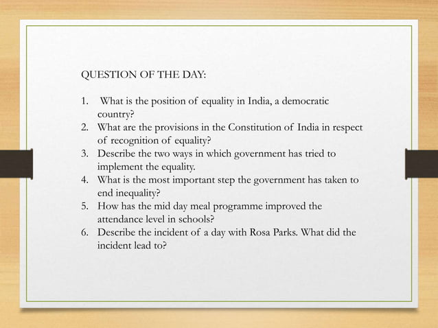 Class VII SST PPT Chapter - 1 Equality.pptx