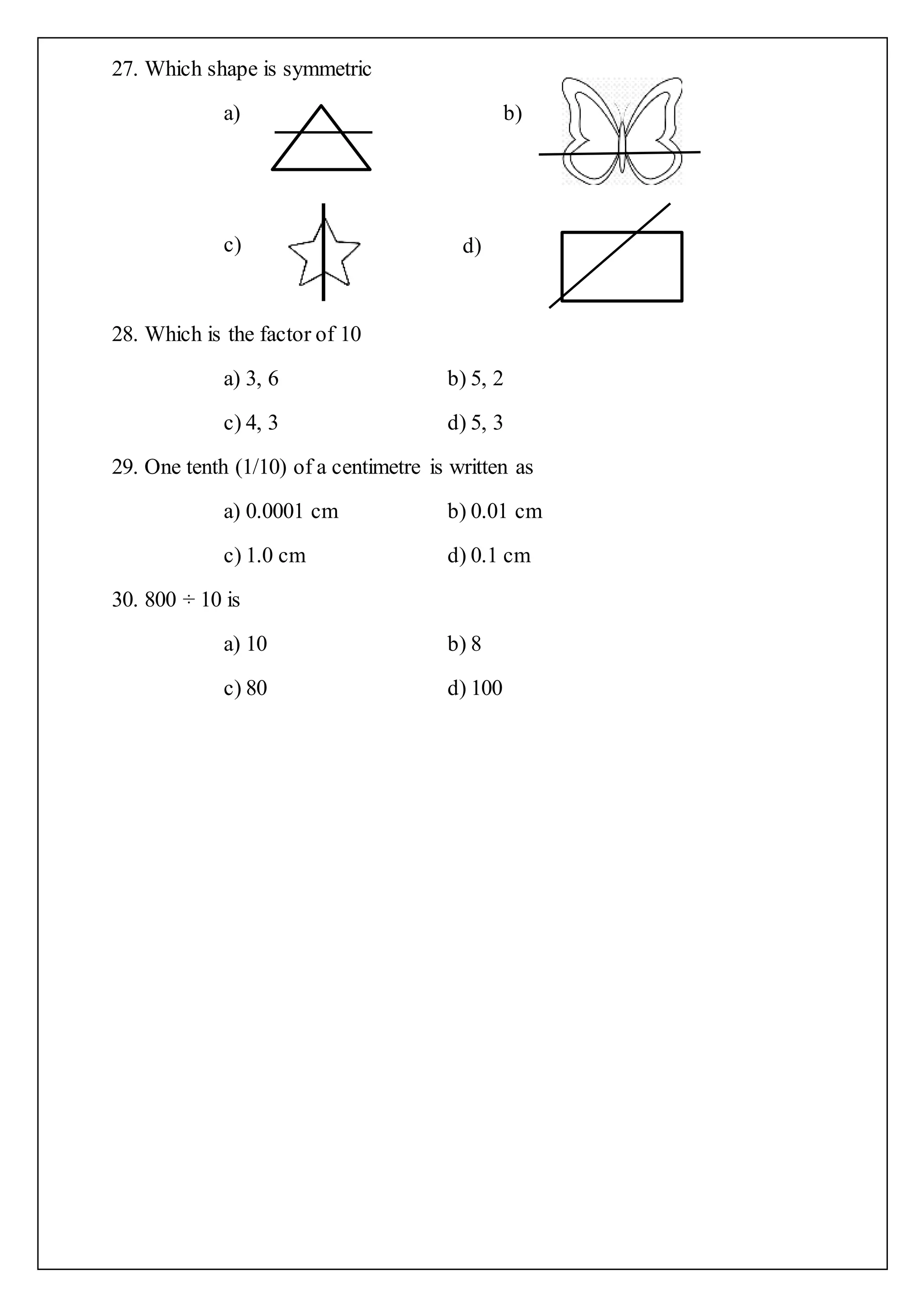 CLASS V MATHS | DOCX | Gasoline Prices | Economy