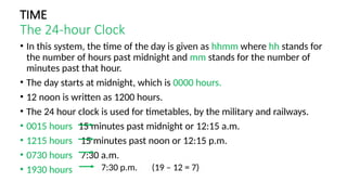 Mathematics Time Problems and Exercise 14 A | PPT