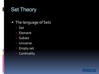 Class 5 - Set Theory and Venn Diagrams | PPTX
