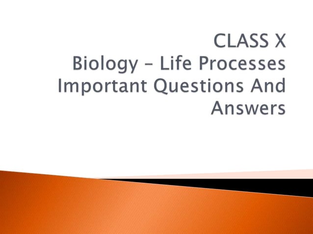 Class x biology life processes | PPT