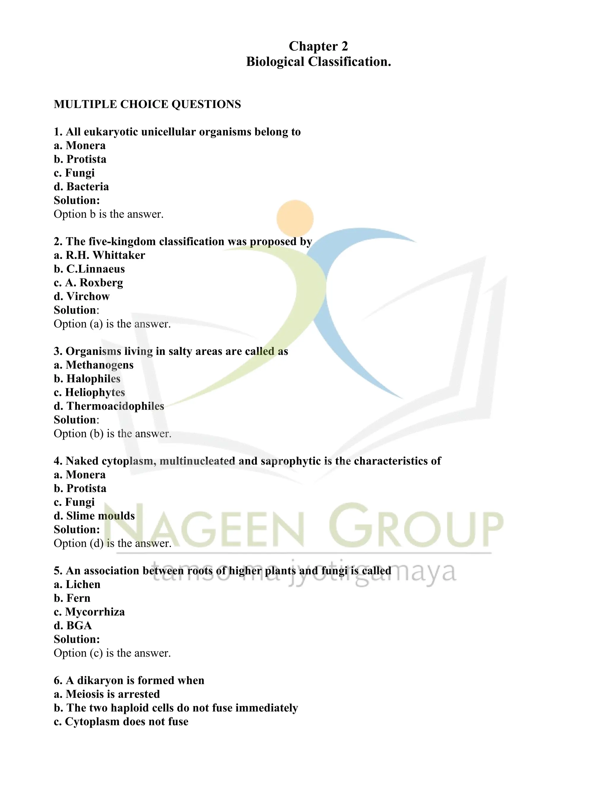Class XI Biology Notes Chapter 2 Biological Classification | PDF