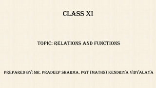 Class XI CH 2 (relations and functions) | PDF