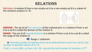 Class XI CH 2 (relations and functions) | PDF