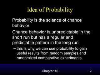 Class xi chapter_10_probability | PPT