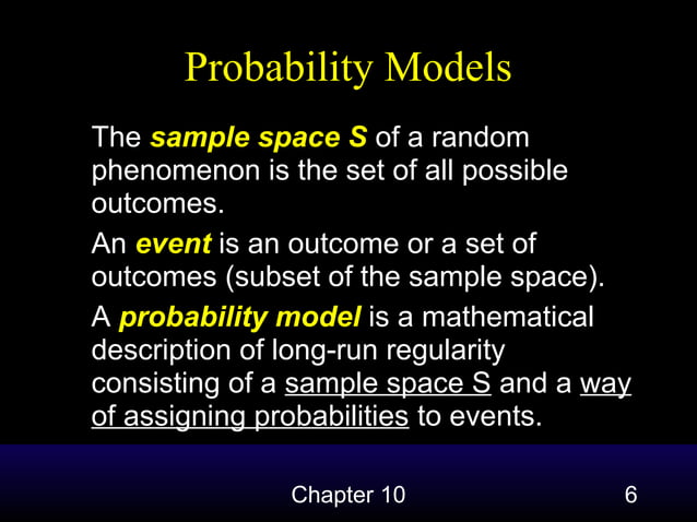 Class xi chapter_10_probability | PPT