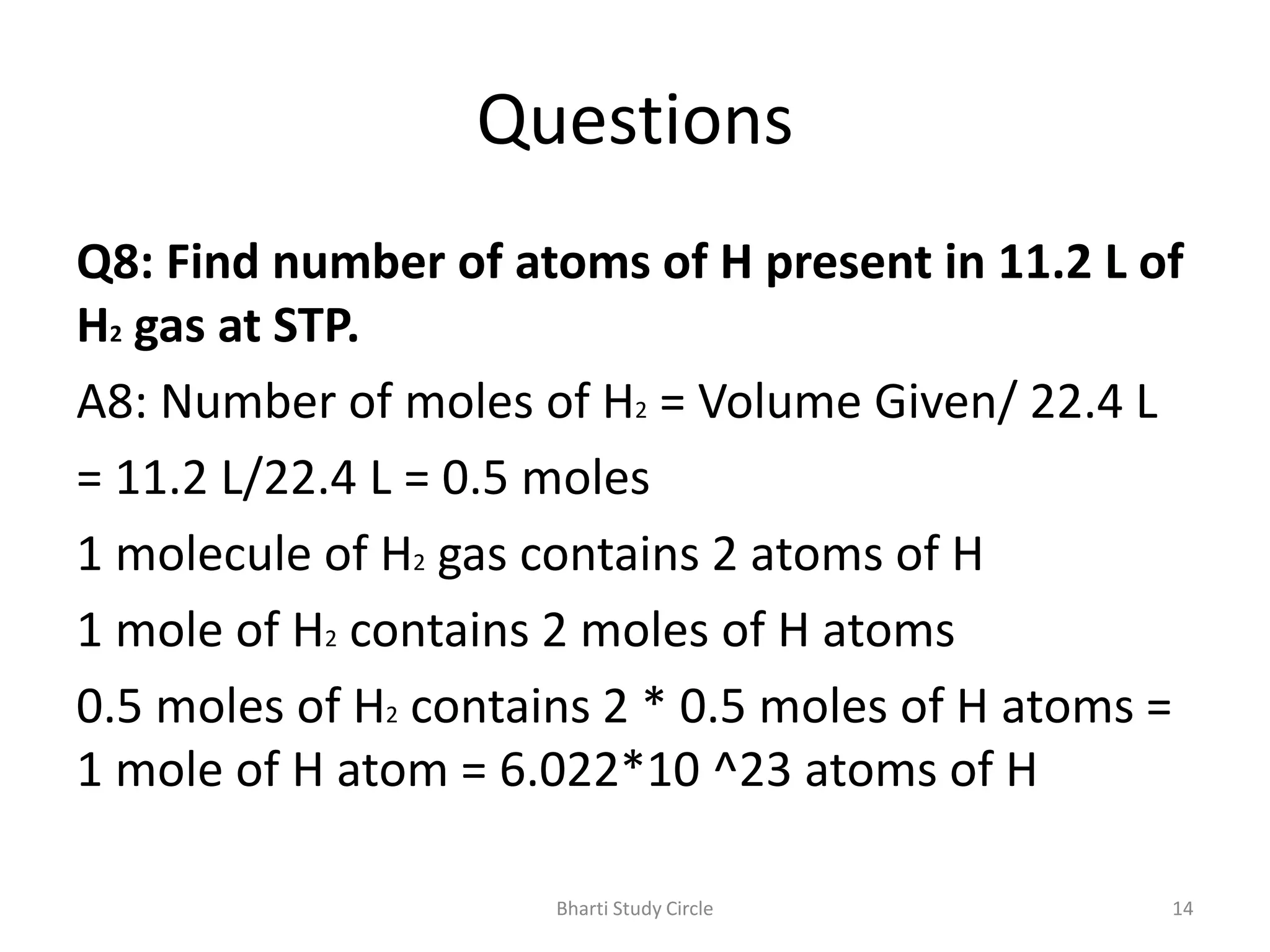 Class XI Chemistry - Mole Concept | PPTX