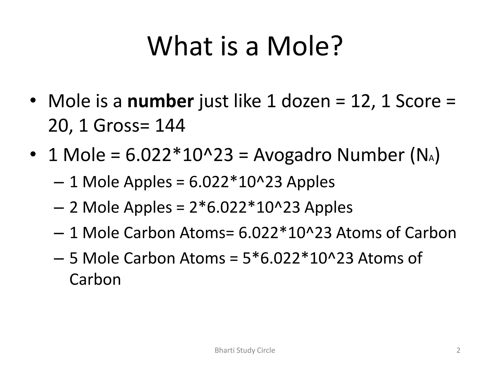 Class XI Chemistry - Mole Concept | PPTX