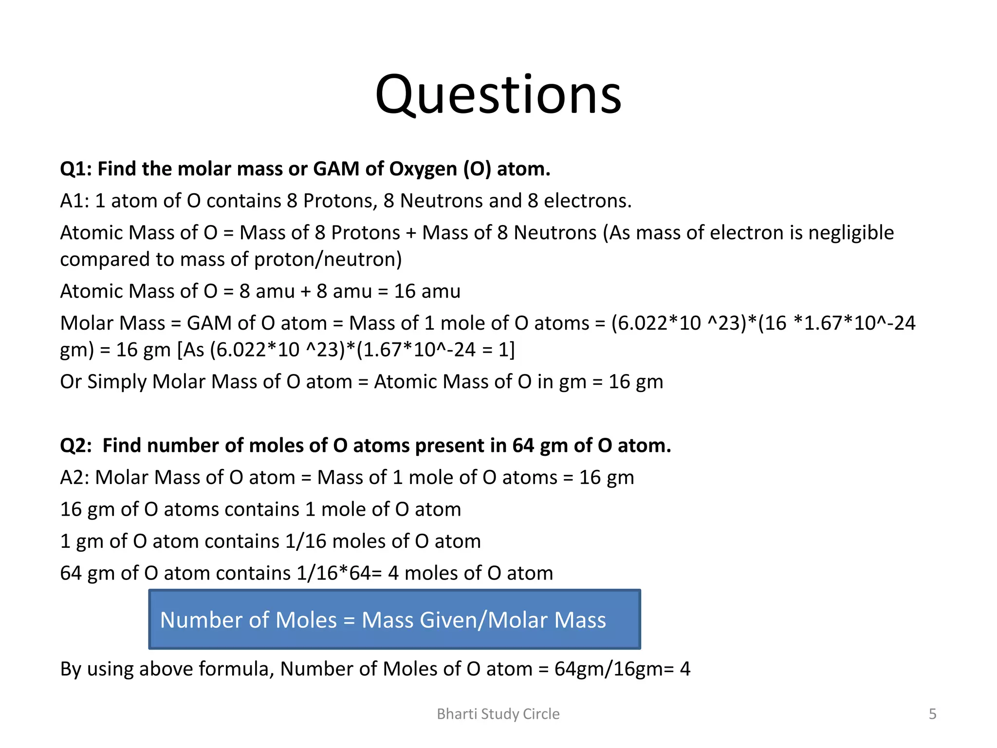 Class XI Chemistry - Mole Concept | PPTX | Chemistry | Science