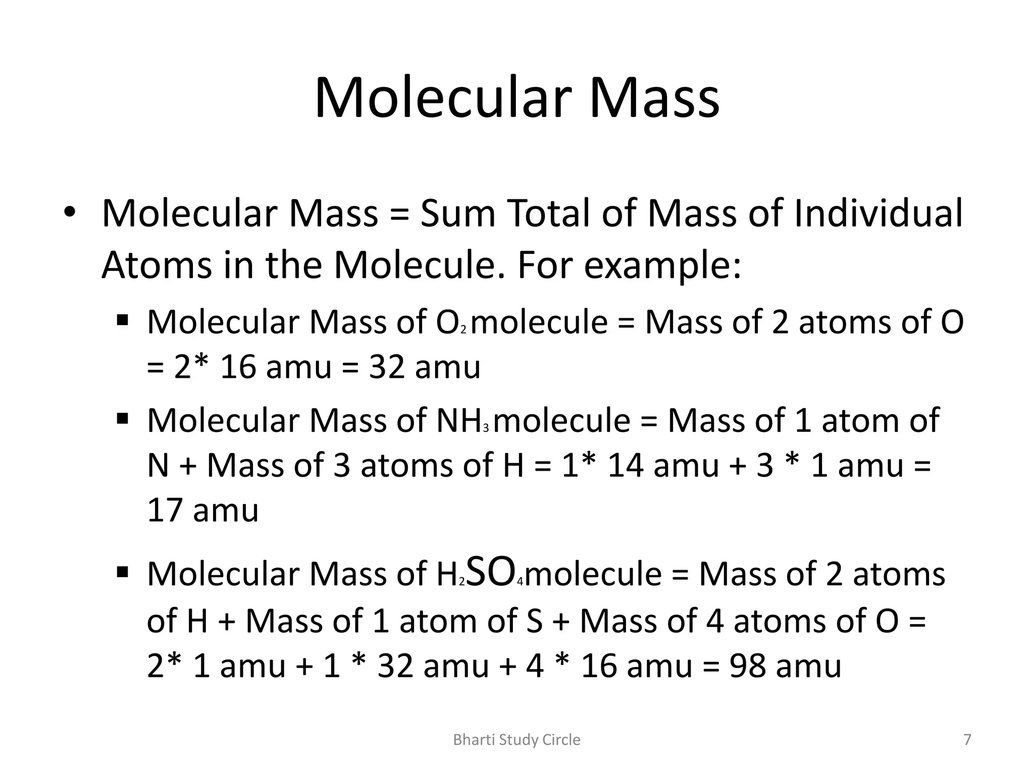 Class XI Chemistry - Mole Concept | PPTX