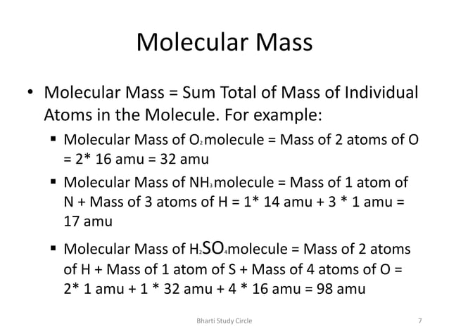 Class XI Chemistry - Mole Concept | PPTX | Chemistry | Science