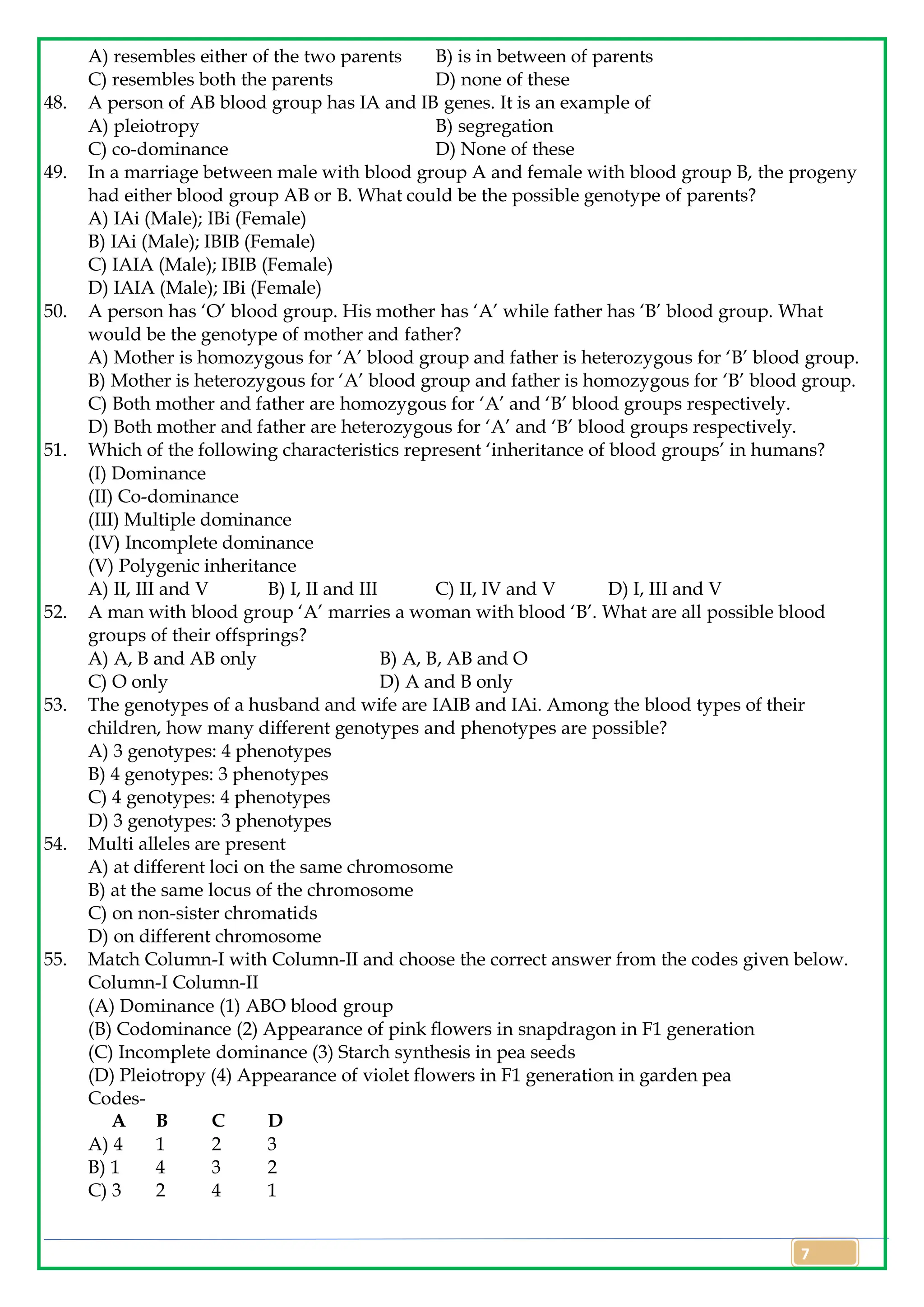 Class 12 Biology Topic Wise Line by Line Chapter 4 Principles of ...